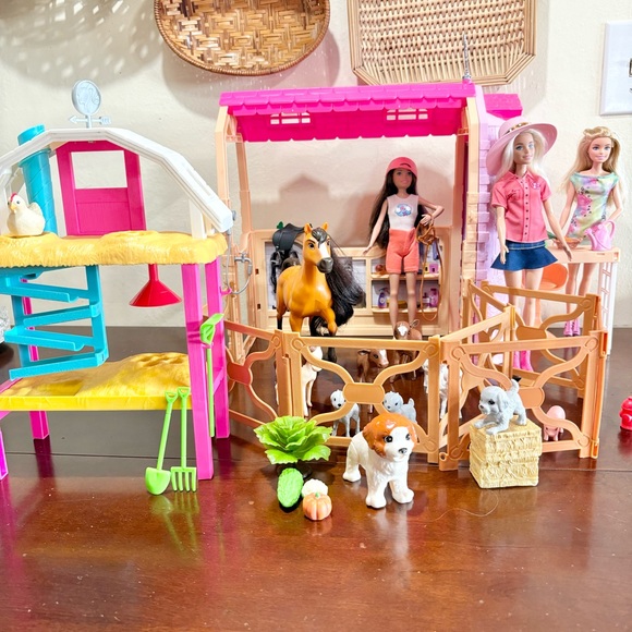 Barbie | Toys | Barbie Great Horse Chase Stable Playset Chicken Coop ...